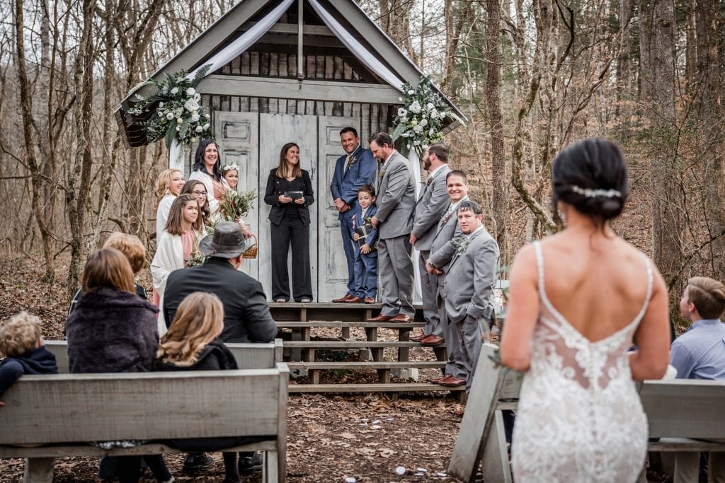 Glam Rustic Wedding Chapel - Kirsten and Jared - Chapel in the Hollow