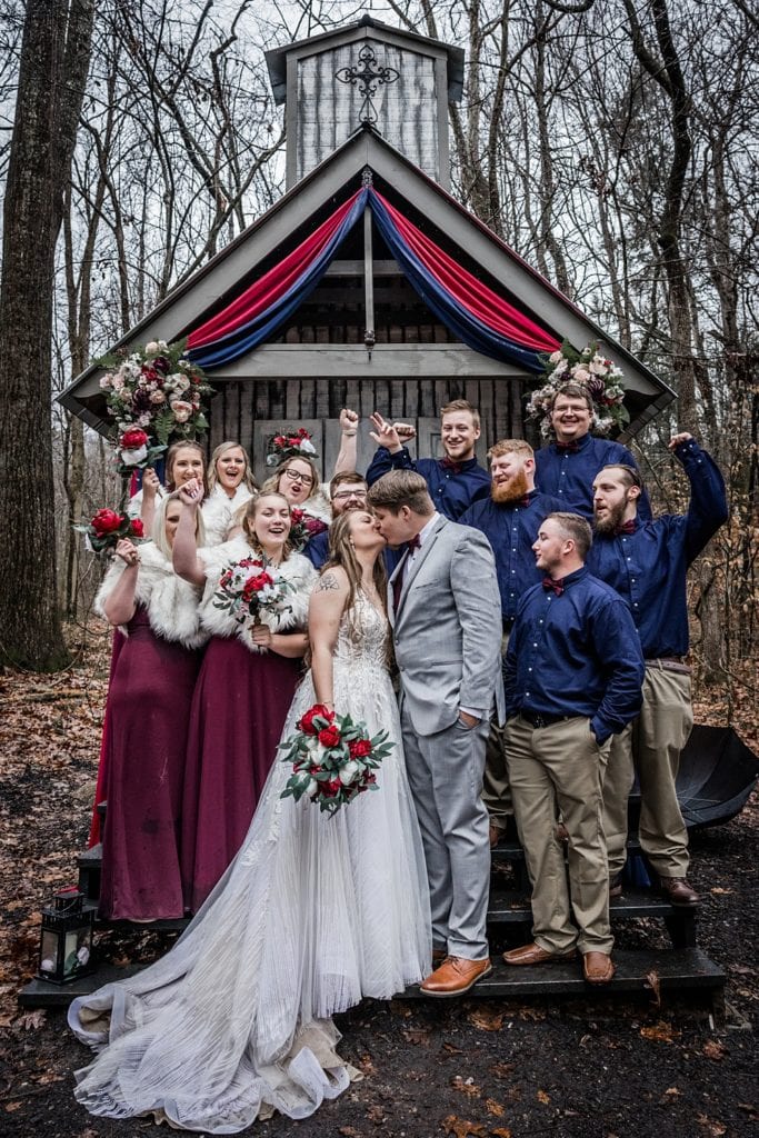 Tennessee Weddings in February - Brooklyn and Brent - Chapel in the Hollow