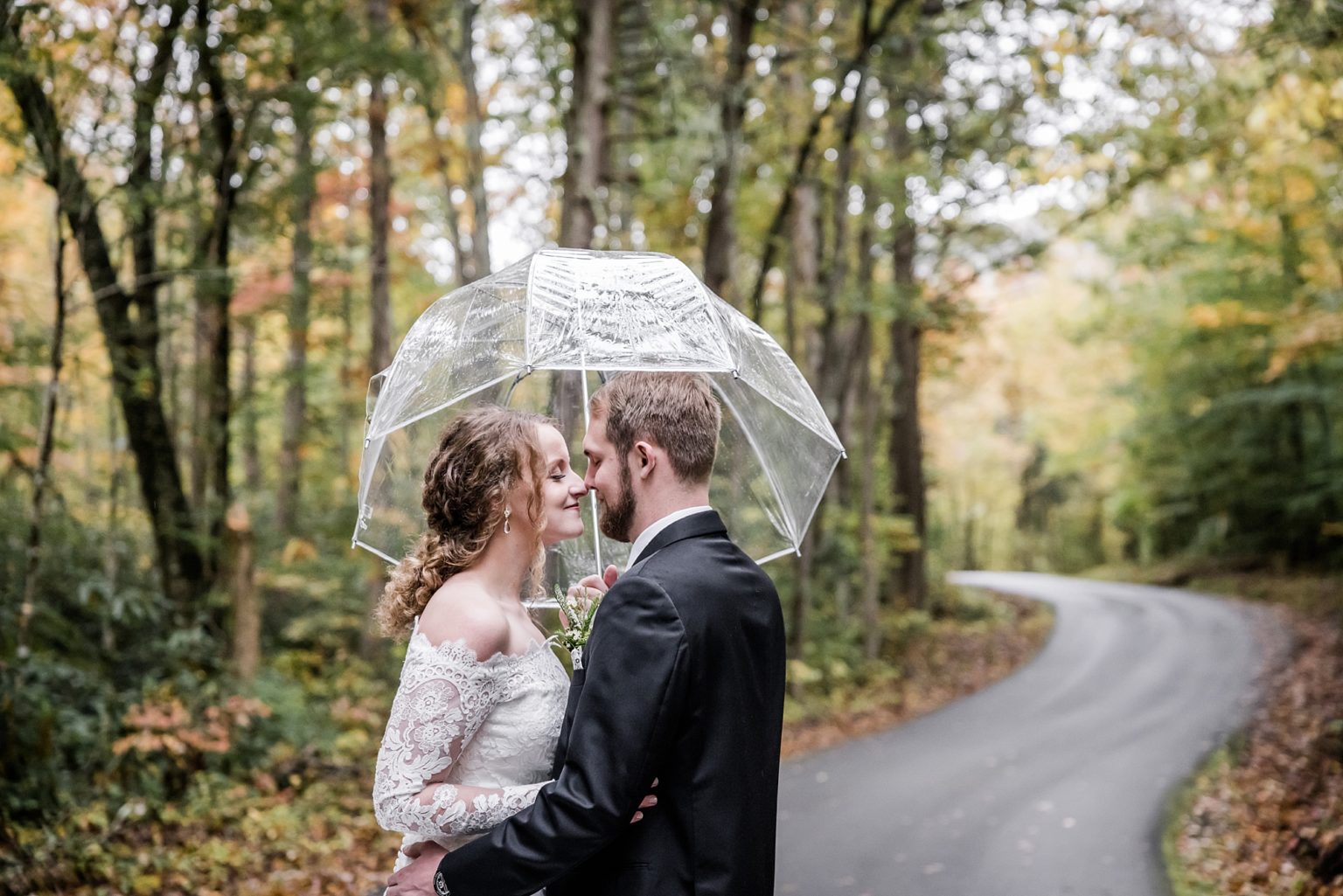 Rainy October Micro Wedding - Audrey and Stan - Chapel in the Hollow