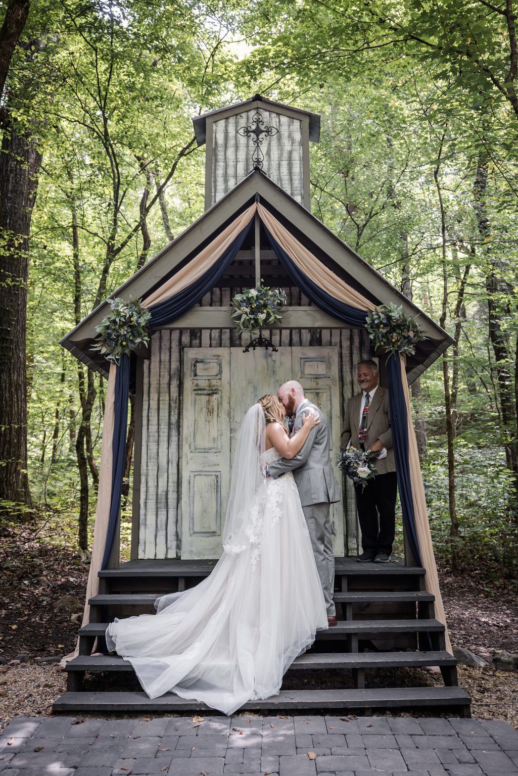 Midday Micro Wedding in the Smokies - Tia and Troy - Chapel in the Hollow