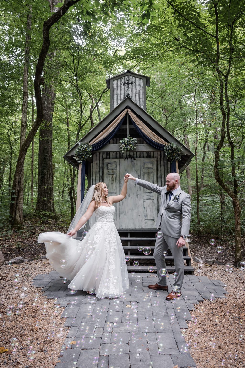 Midday Micro Wedding in the Smokies - Tia and Troy - Chapel in the Hollow
