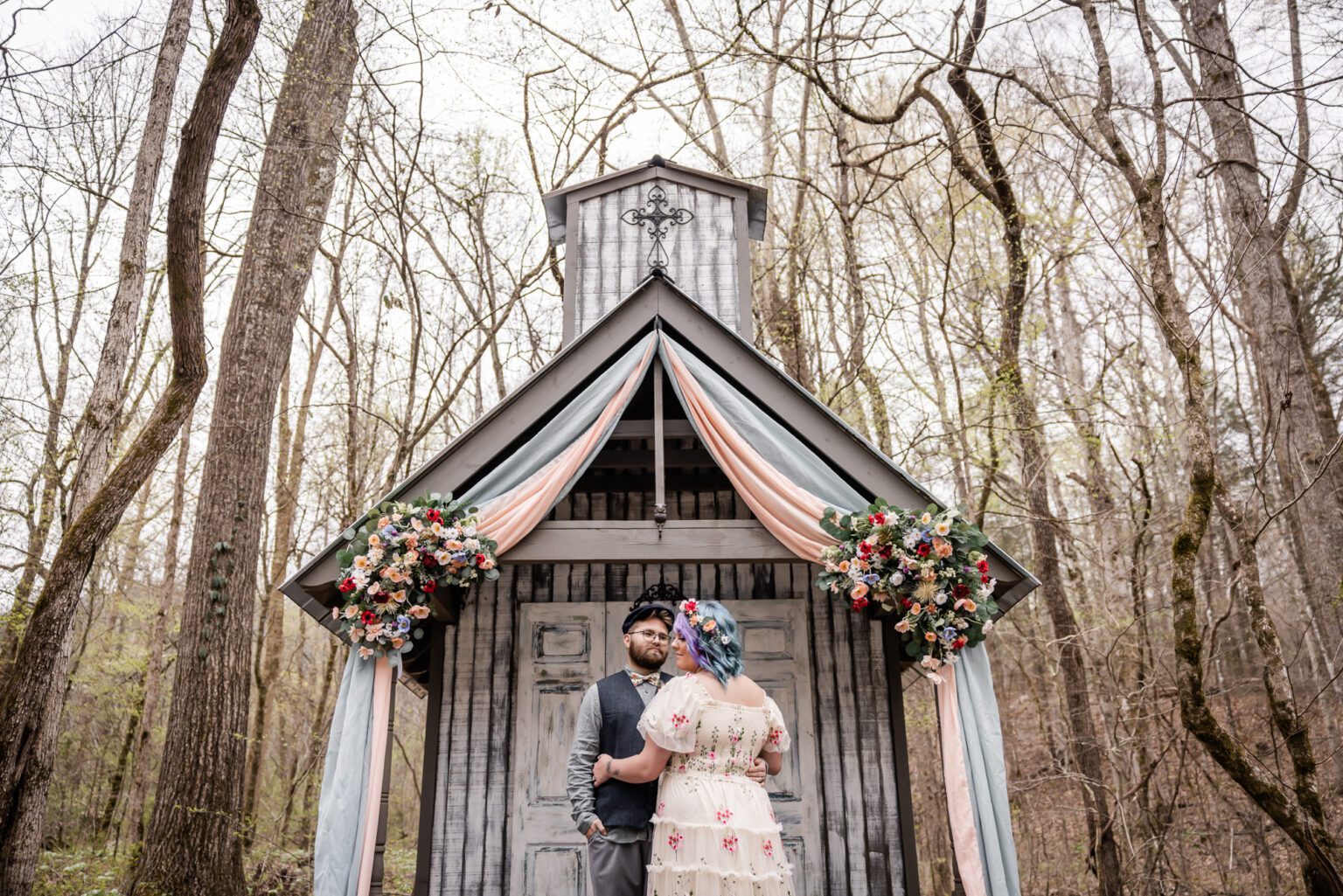 Spring Fairy Cottage Core Wedding - Liv and Austin - Chapel in the Hollow