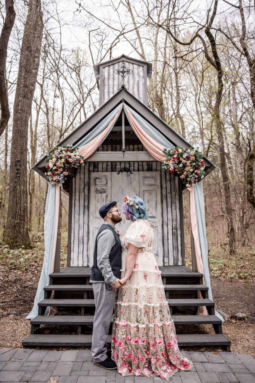 Spring Fairy Cottage Core Wedding - Liv and Austin - Chapel in the Hollow