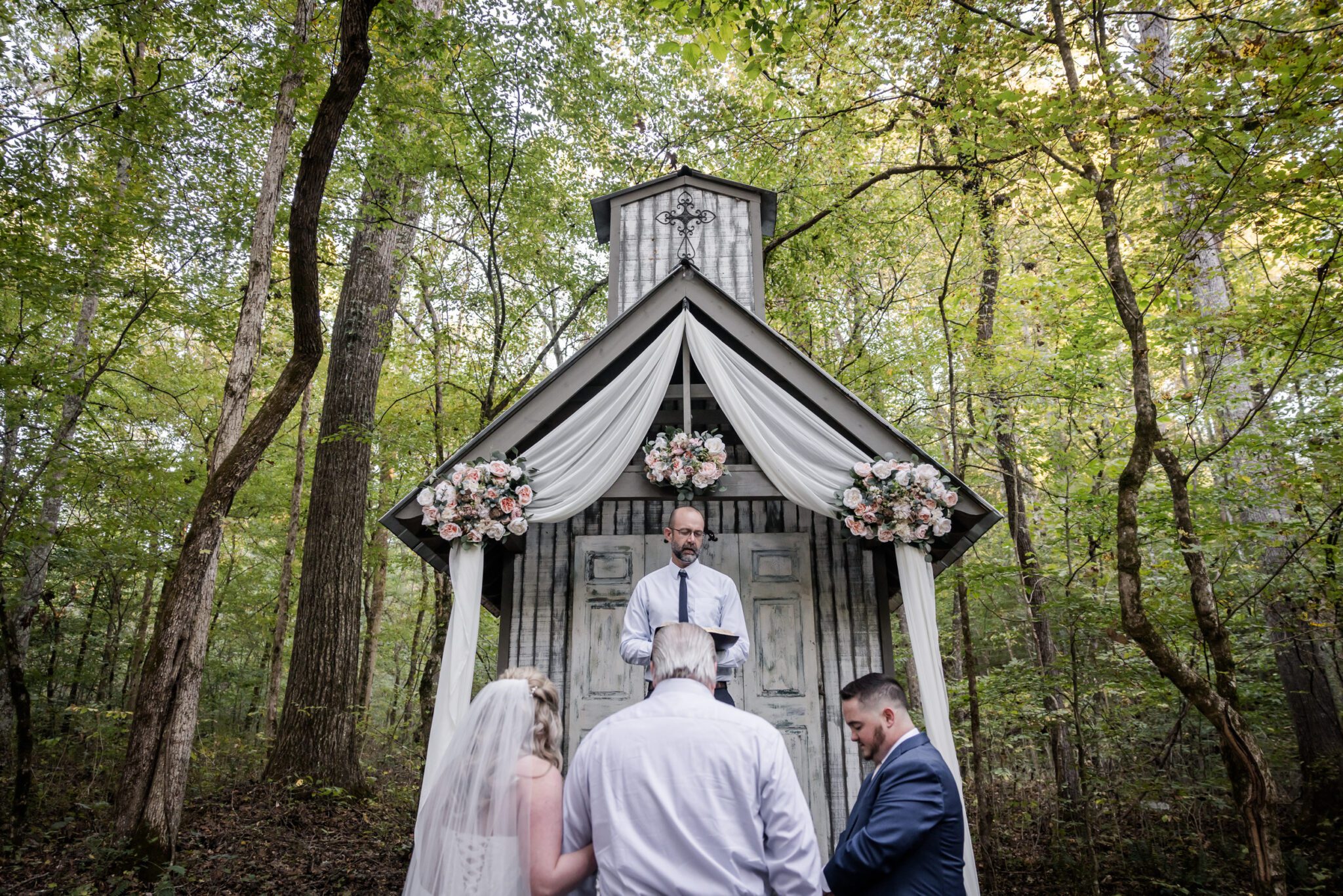 Evening October Wedding - Samantha and Matthew - Chapel in the Hollow
