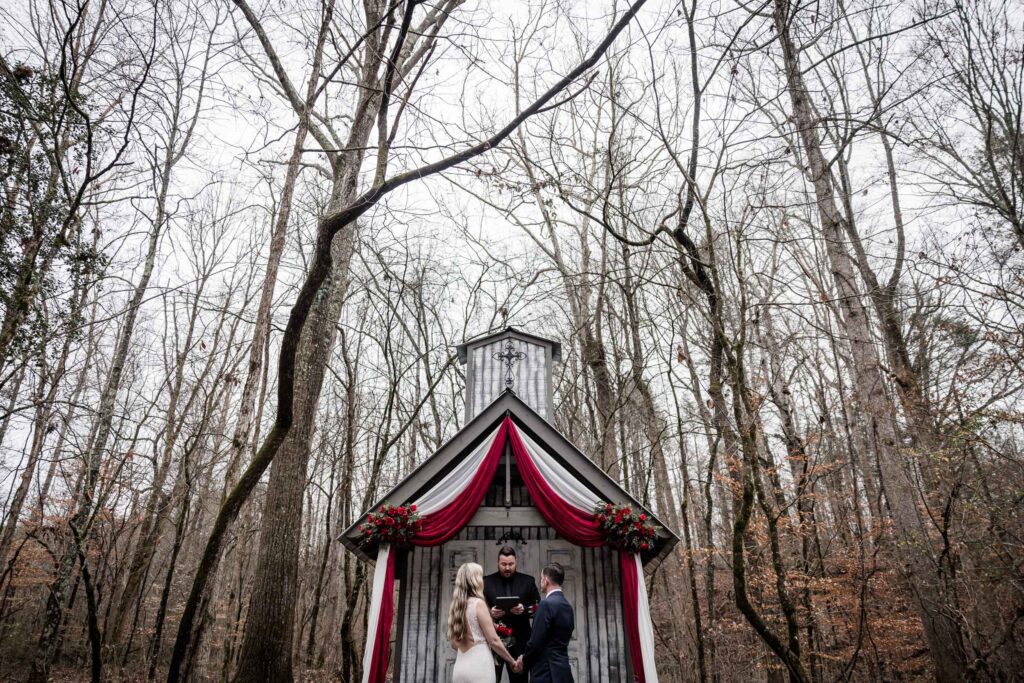 Intimate December Wedding - Mae and Christopher - Chapel in the Hollow