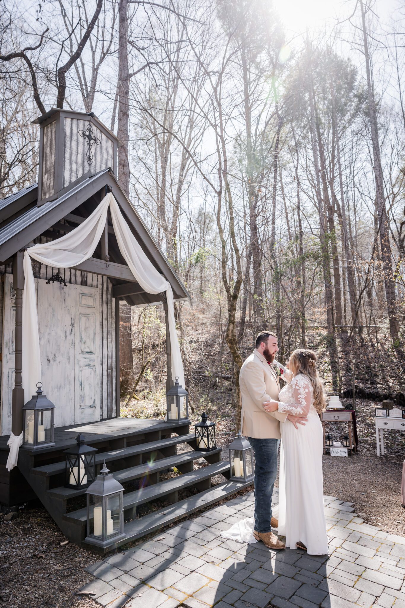 Spring Midday Micro Wedding - Chelsea and Nicholas - Chapel in the Hollow