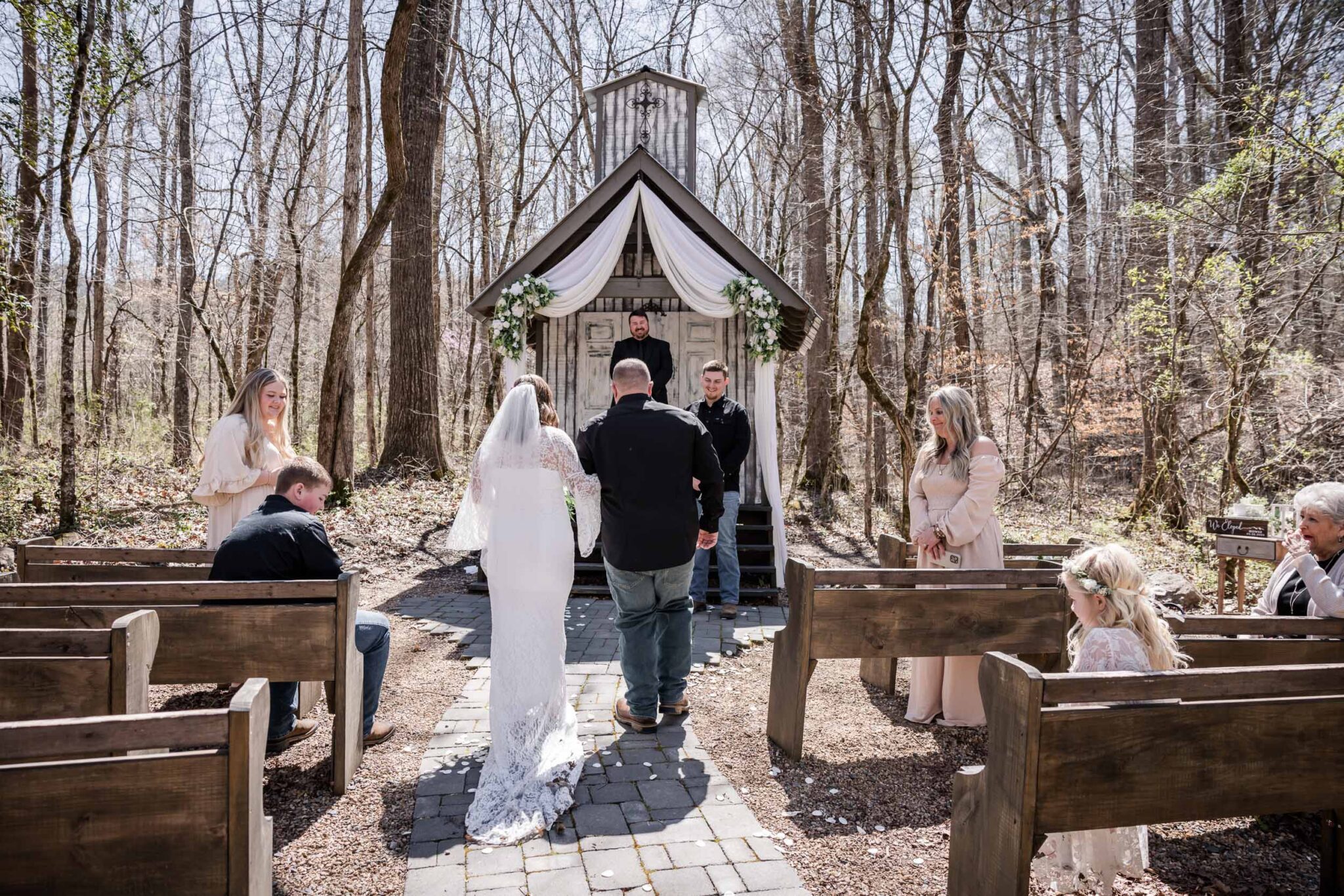 Relaxed Spring Intimate Wedding - Haley and Travis - Chapel in the Hollow